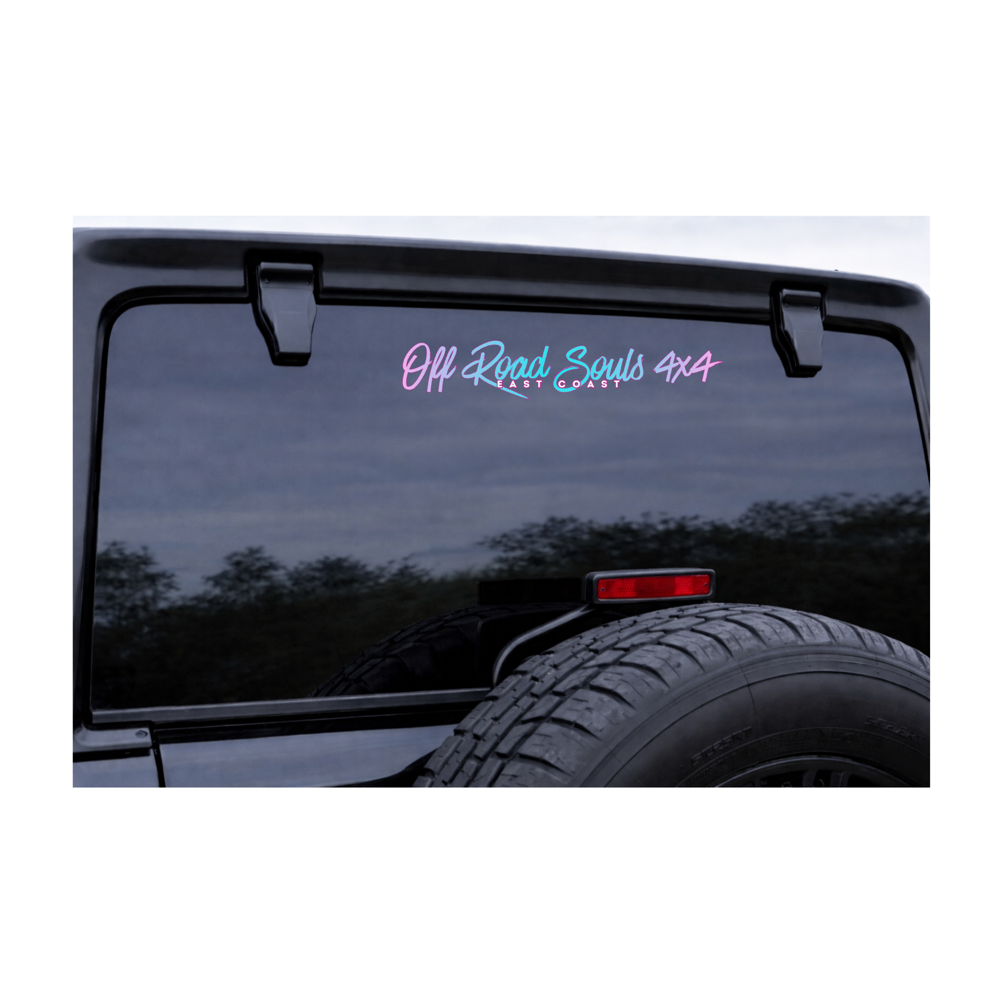 Off Road Souls 4x4 East Coast | UVDTF Glass Decal 3” x 15”|Cotton Cand ...